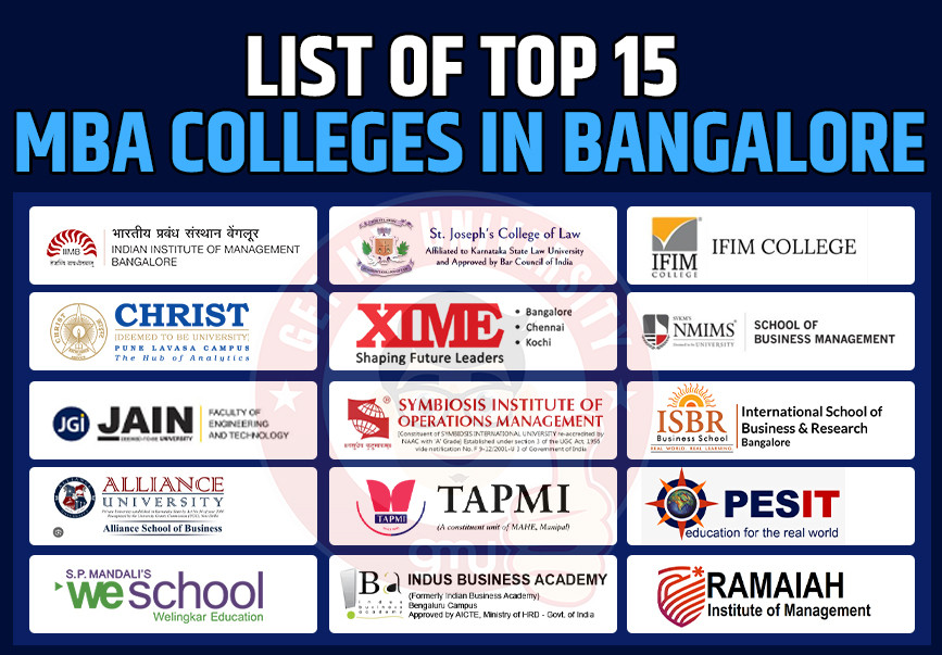 Top MBA Colleges in Bangalore Top MBA Colleges in Bangalore